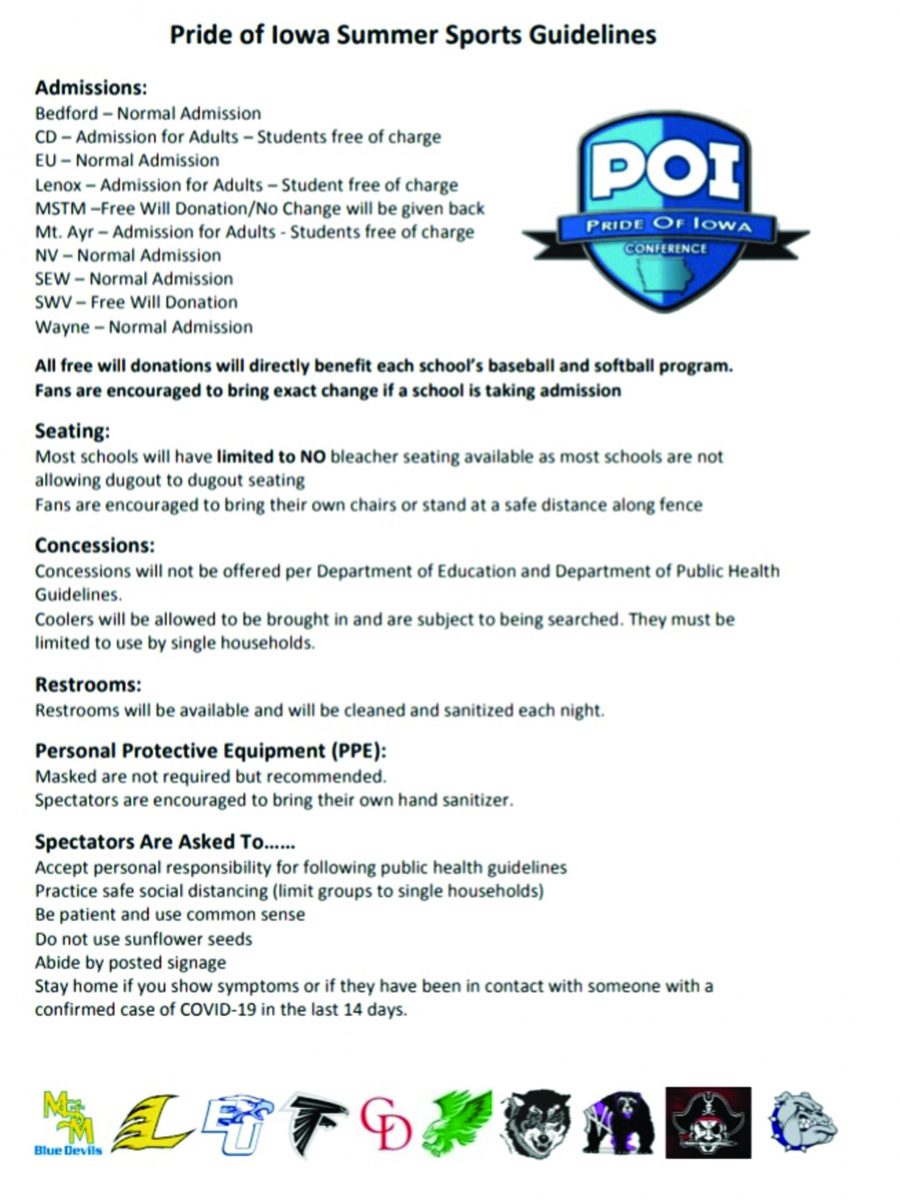 Summer sports begin next week with updated guidelines from the Pride of ...