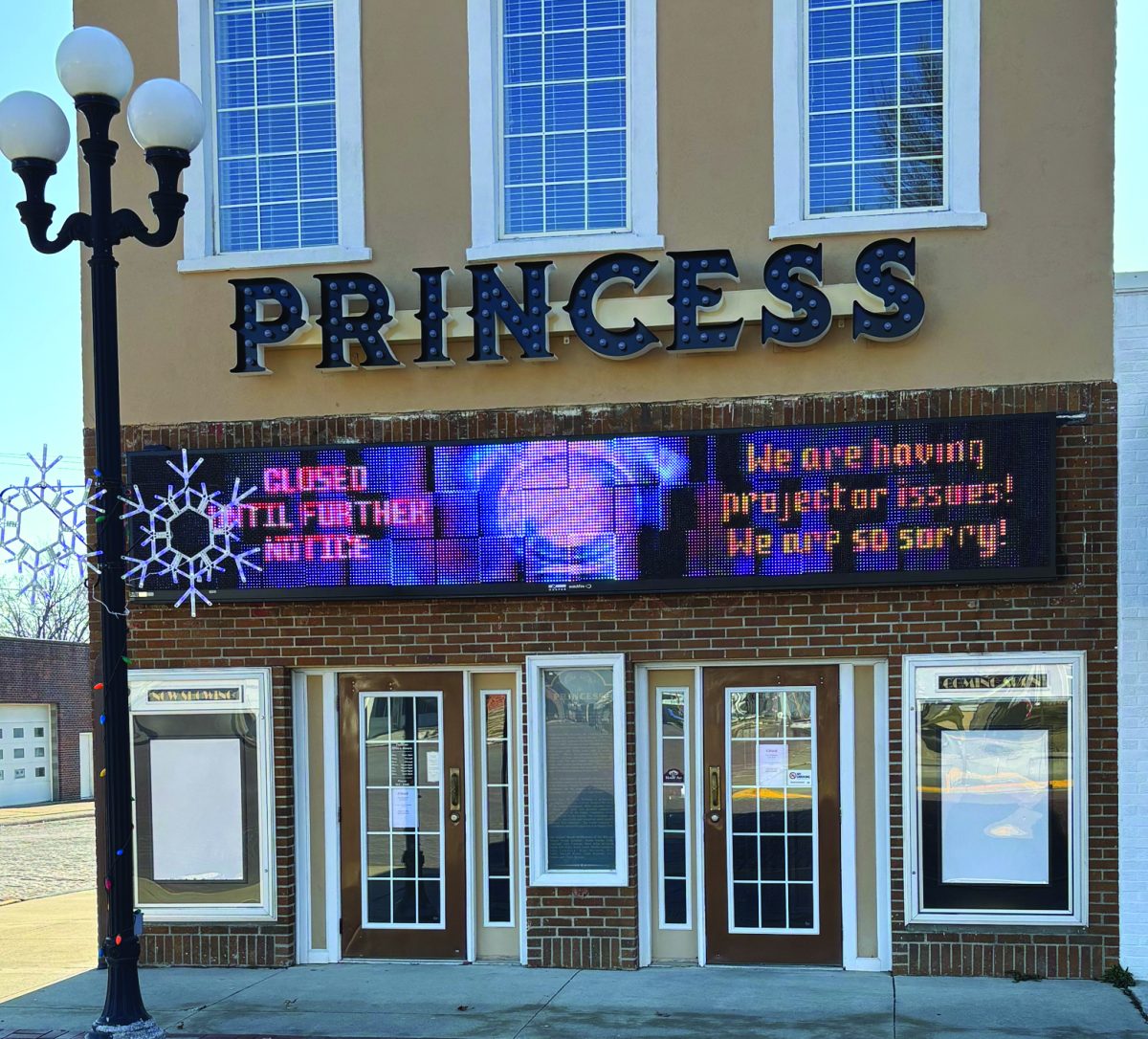 Princess Theater temporarily closed – Mount Ayr Record News